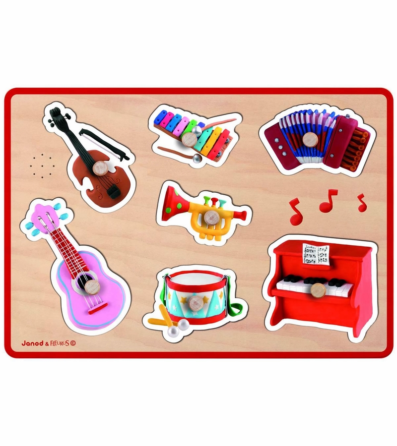 Janod Fleurus Musical Instrument Puzzle