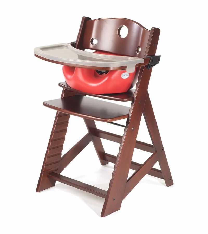 Keekaroo Height Right High Chair & Infant Insert - Mahogany/Cherry