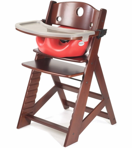 Keekaroo Height Right High Chair & Infant Insert - Mahogany/Cherry