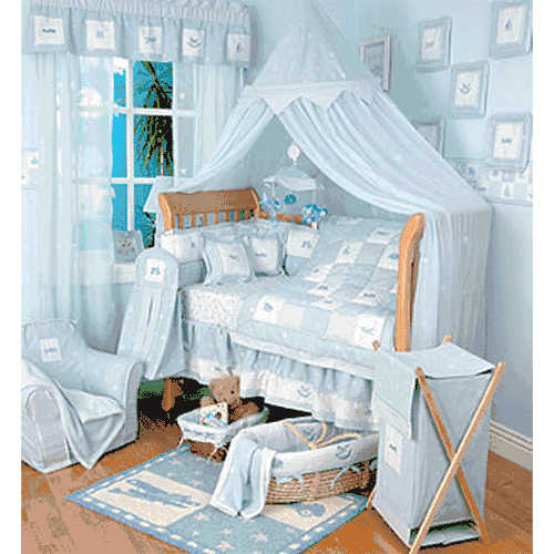 KidsLine Silhouette Blue Ceiling Canopy