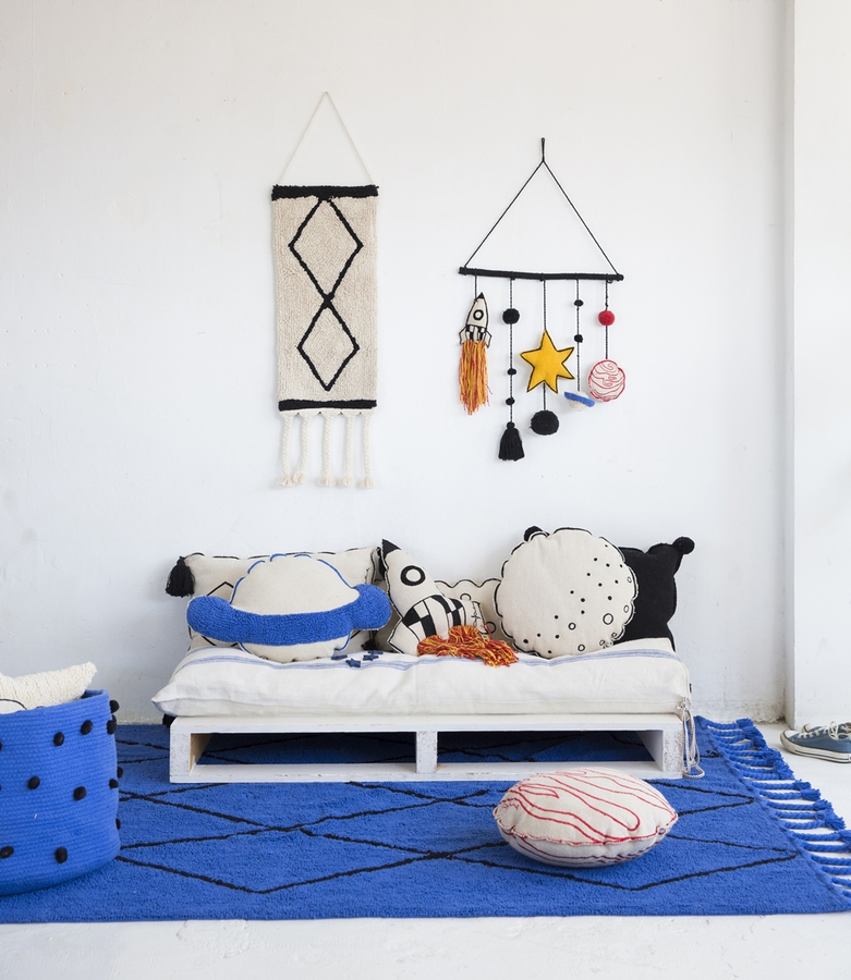 Lorena Canals Round Cushion - Moon (1' 4'')