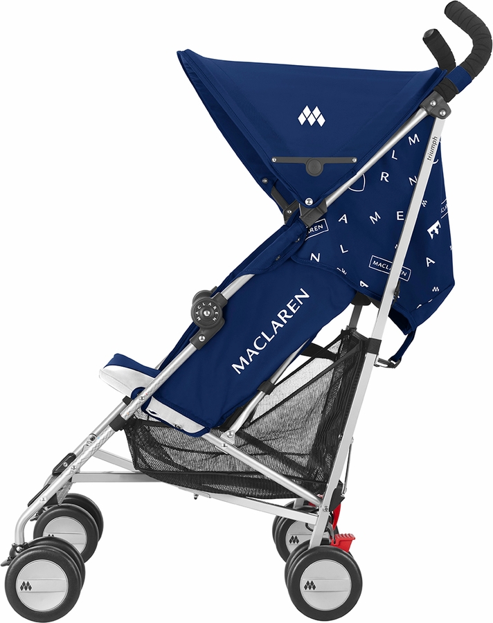 Maclaren Triumph Umbrella Stroller - Medieval Blue/Silver