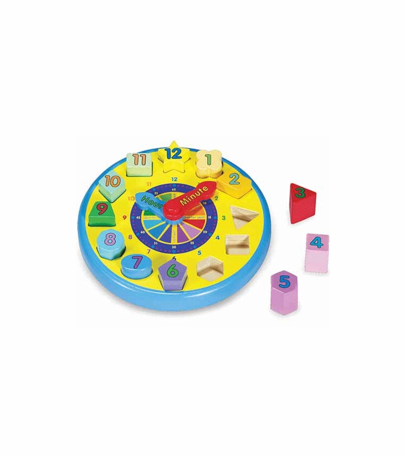Melisaa & Doug Wooden Shape Sorting Clock