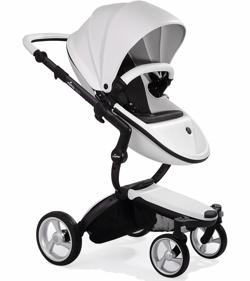 Mima Xari Complete Stroller, Black - Snow White / Black