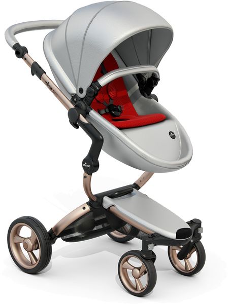 Mima 2019 Xari Complete Stroller, Rose Gold - Argento / Ruby Red