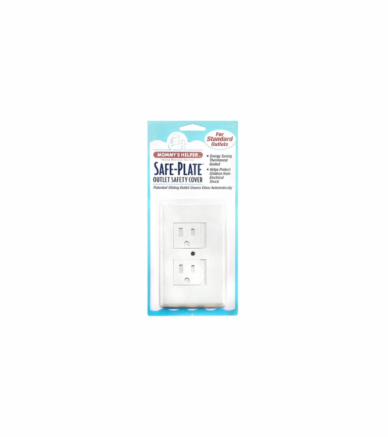 Mommy's Helper Safe Plate Standard Outlet Cover in White
