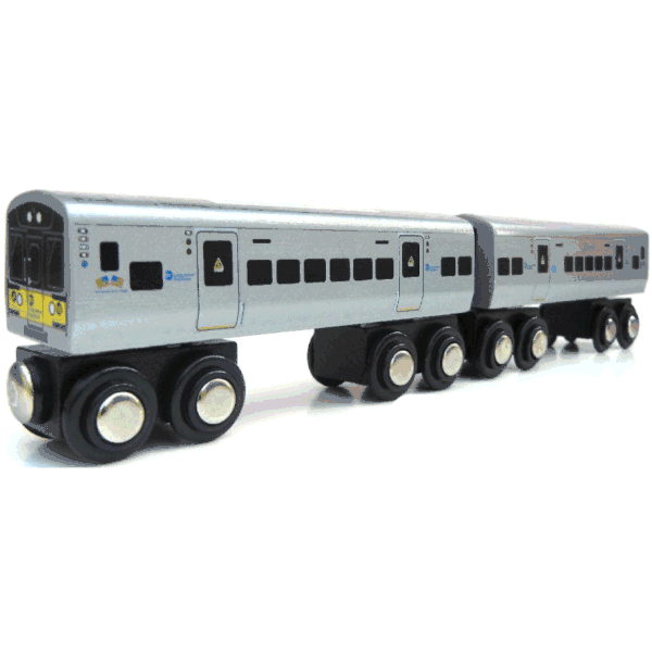 Munipals MTA LIRR Subway Train Cars - Set of 2