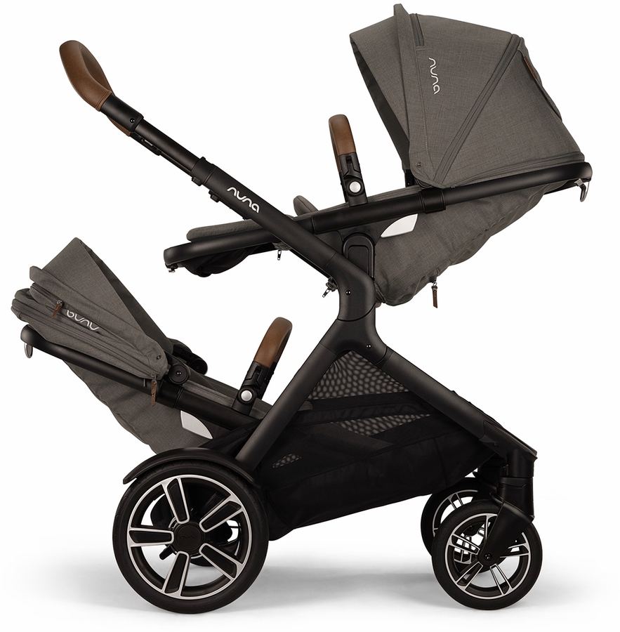 Nuna DEMI Next Twin Double Stroller with Rider Board + PIPA RX Travel ...