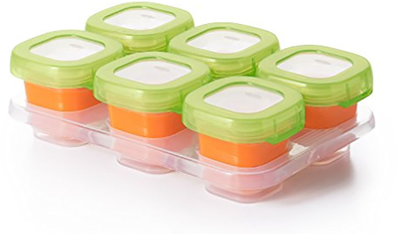 OXO Tot Baby Blocks Freezer Storage Containers, 2 oz - Green