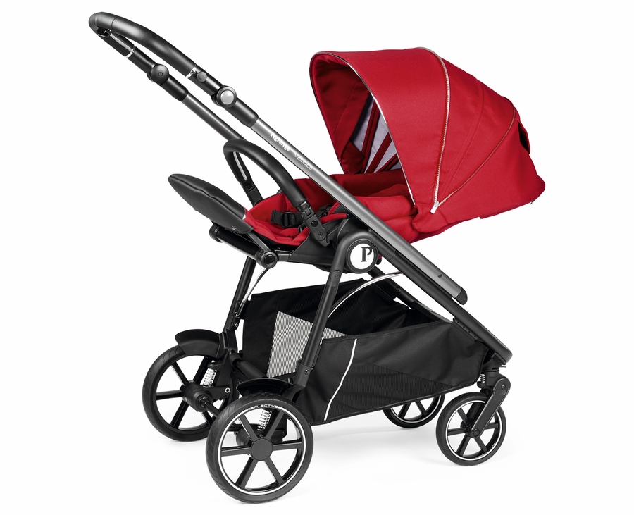 Peg Perego Veloce Stroller - Red Shine