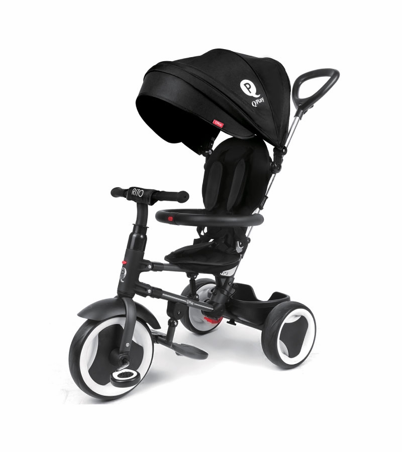 Q Play Rito Folding Trike - Black