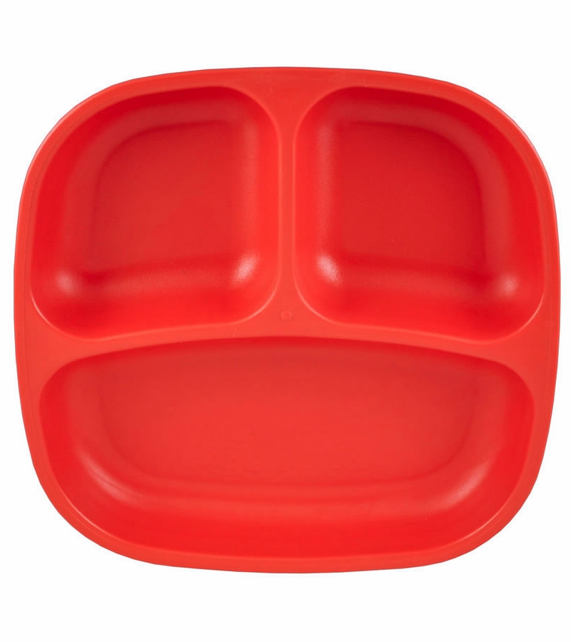 Re-Play 7" Divided Plate - Red