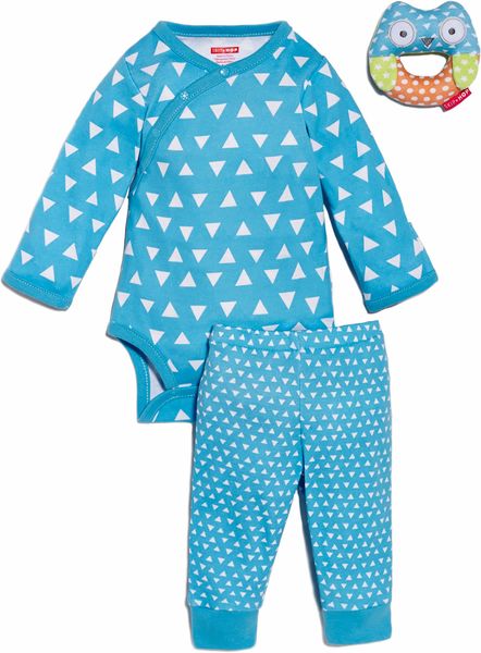 Skip Hop POP Print 3-Piece Gift Set - Blueberry (Newborn)