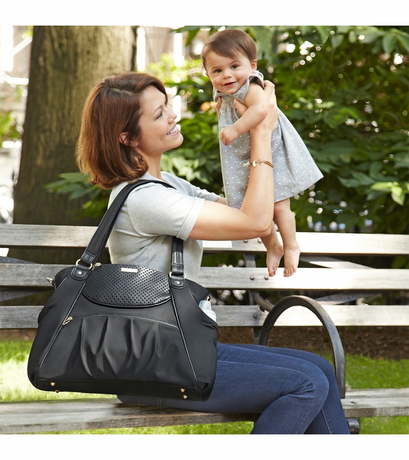 Skip Hop Studio Select Day-to-Night Diaper Satchel - Black