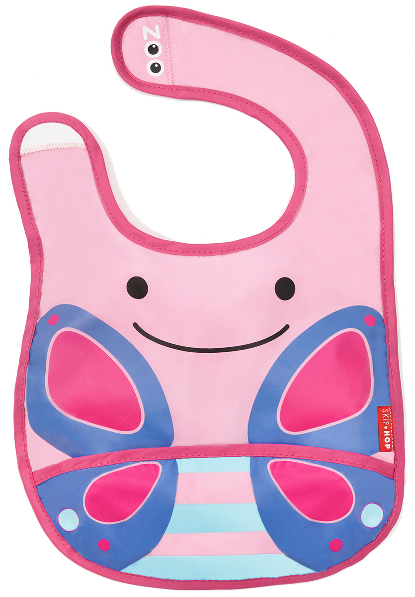 Skip Hop Zoo Tuck-Away Bib - Butterfly