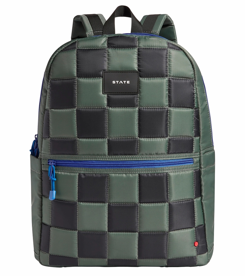 State Bags Kane Kids Large Backpack - Metallic Puffer Checkerboard