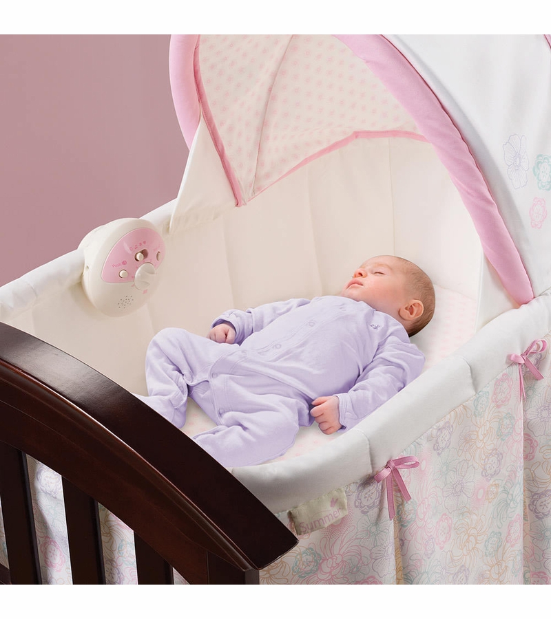 Summer Infant Classic Comfort Wood Bassinet - Bedtime Blossom