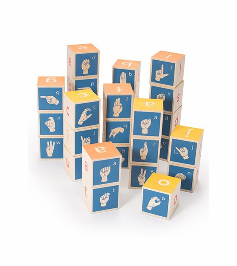 Uncle Goose Sign Language ABC Blocks