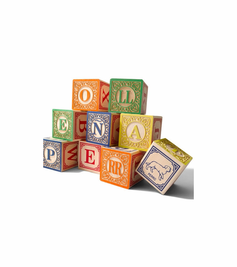 Uncle Goose Spanish ABC Blocks