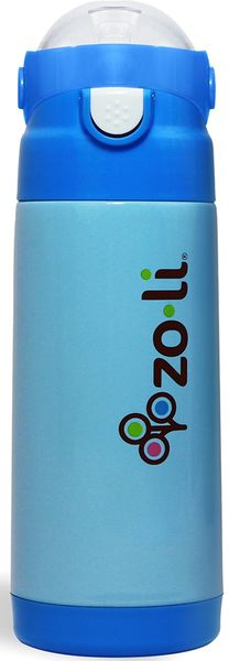ZoLi Baby DASH 12 oz. Vacuum Insulated Straw Drink Bottle - Blue