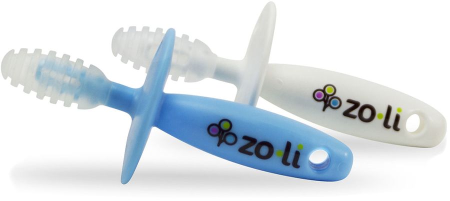ZoLi Chubby Gummy Gum Massaging Teethers - Blue White