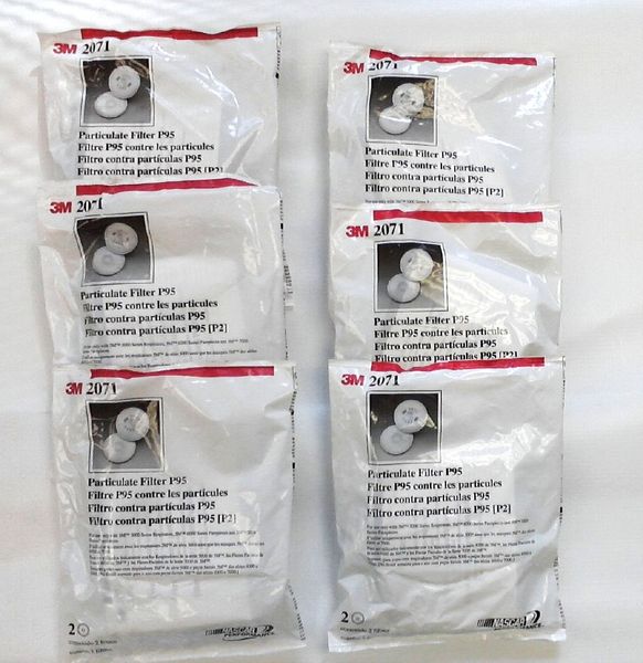 3M Particulate Filter 2071 Pack of 6