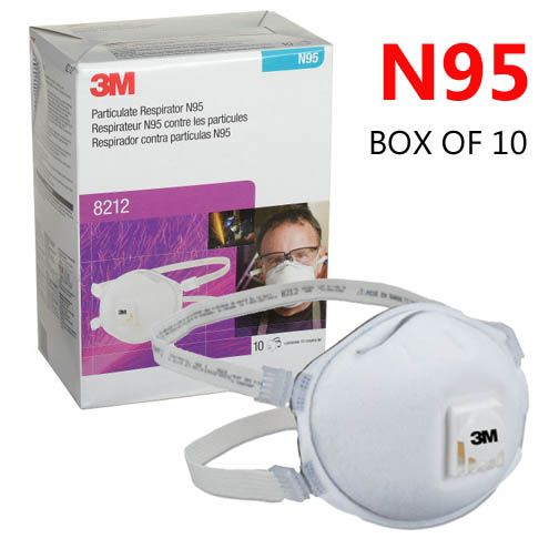 3M 8212 Particulate N95 Welding Respirator with Face Seal (10 pack)