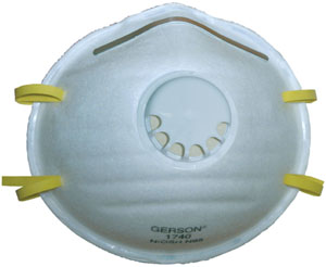 Gerson 1740 N95 Particulate Respirator Mask w/valve (10 pack)