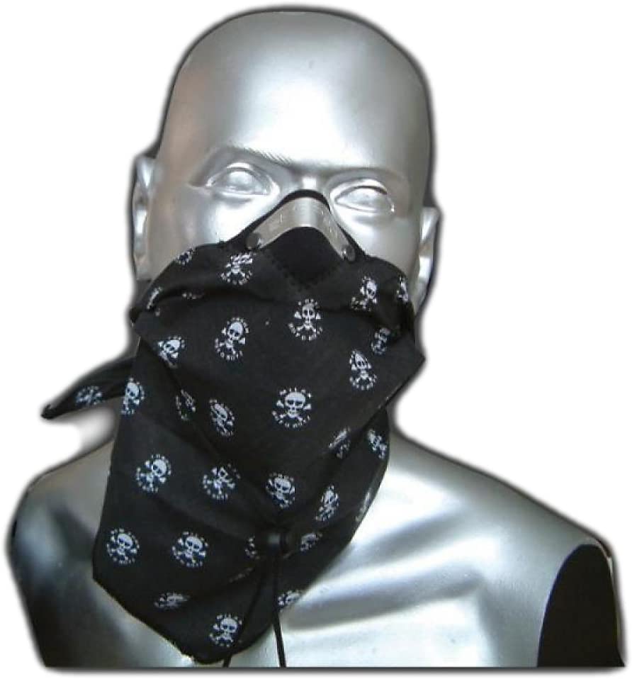 Respro Bandit Scarf black Skull