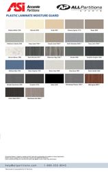 Plastic Laminate Toilet Partition Color Chart | All Partitions