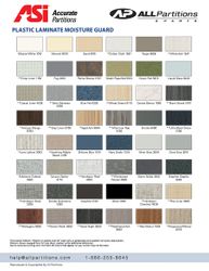 Plastic Laminate Toilet Partition Color Chart | All Partitions