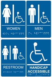 Restroom Directional Sign