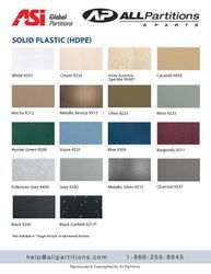 Solid Plastic Colors | All Partitions & Parts