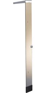 Head Rail Braced Solid Phenolic Black Core Pilasters | All Partitions