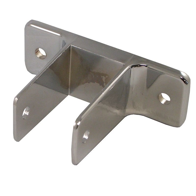 Two Ear Chrome Bracket for Panel/Pilaster - 1.5" High | All Partitions