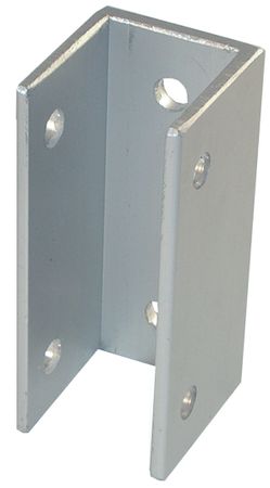 3" High Aluminum "U" Bracket for 1" Thick Pilasters or Panels | All ...