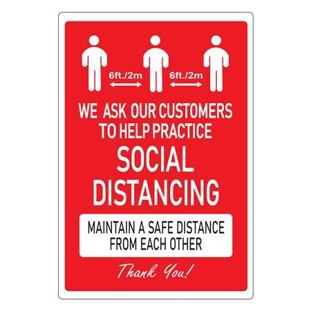 All Partitions and Parts | Directional Sign | Social Distancing Sign