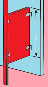 Urinal Screen: Solid Polymer Plastic, Post Supported | All Partitions