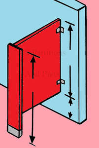 Urinal Screen: Stainless Steel, Floor Mounted | All Partitions