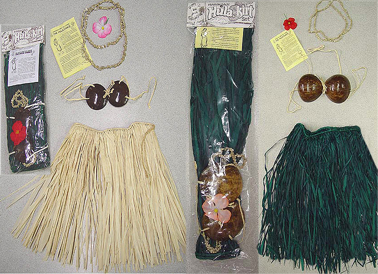 Hula Skirt Set with Coconut Bra