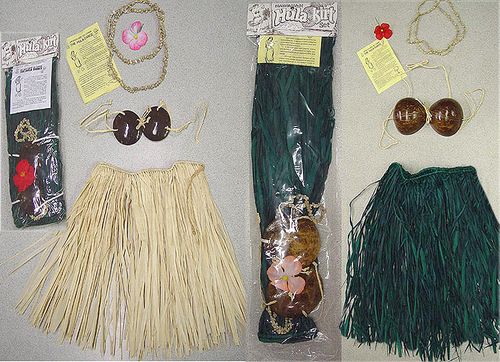 Hula Skirt Set with Coconut Bra