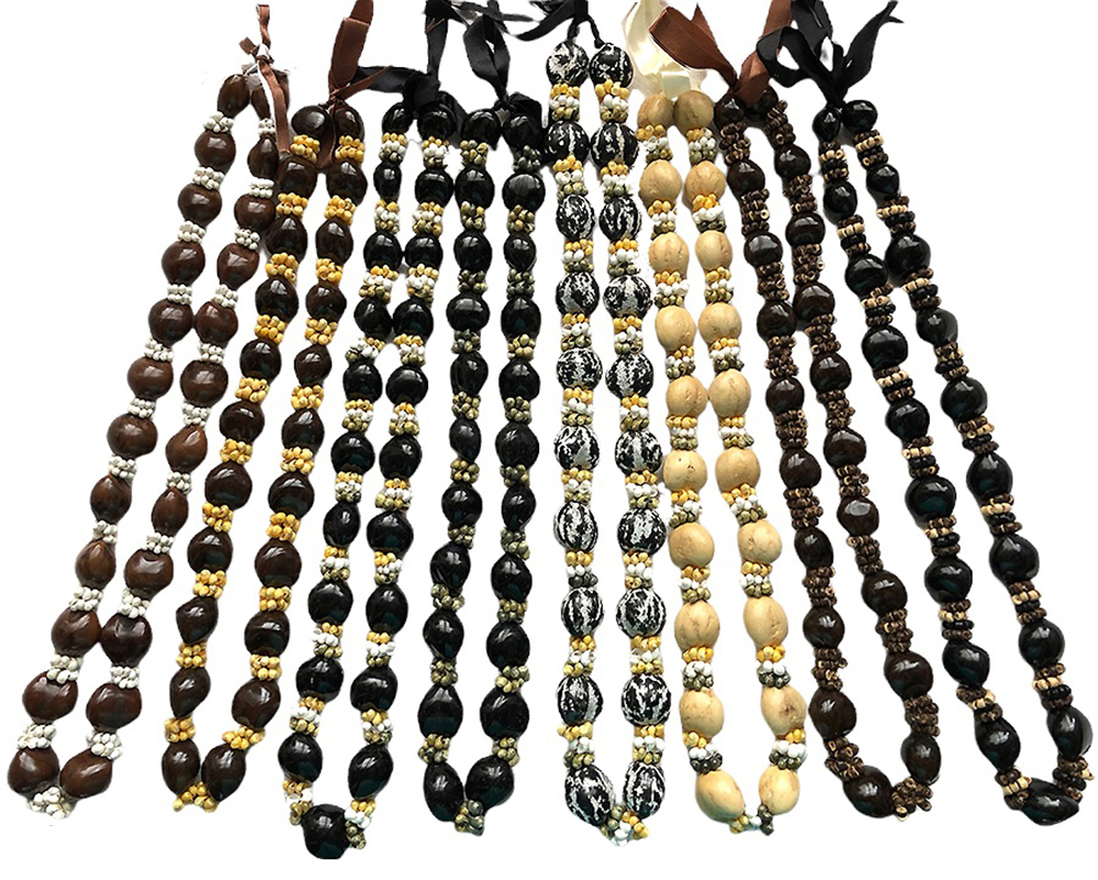 Kukui Nuts and Shells Leis