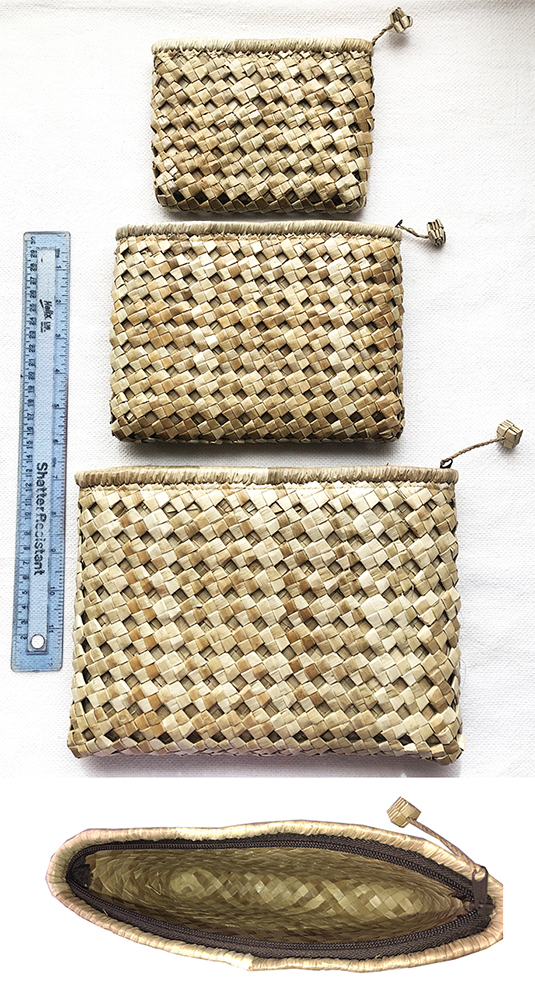 Lauhala Pouches