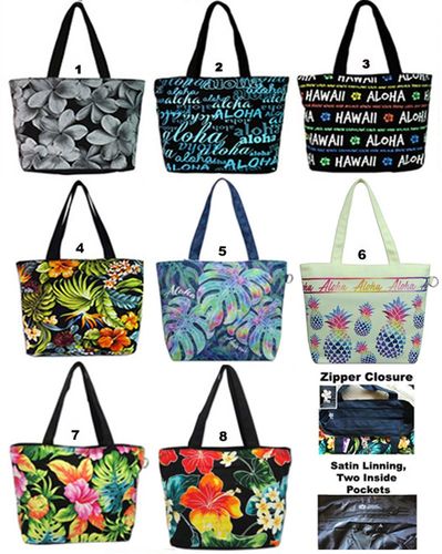 Island Style Canvas Tote Bags