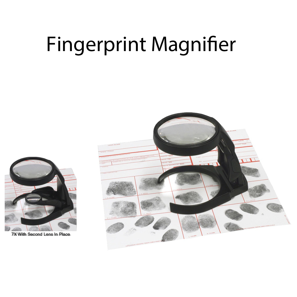 3.5X / 7X Adjustable Lens Fingerprint Magnifier allows