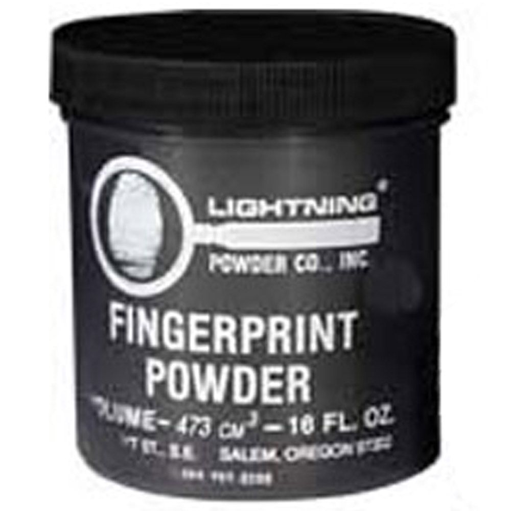 Black Fingerprint Powder has a coal black hue