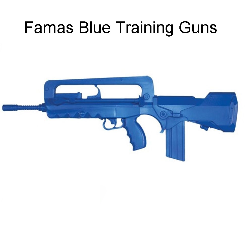 Nexter famas f1 blue training guns solid molded