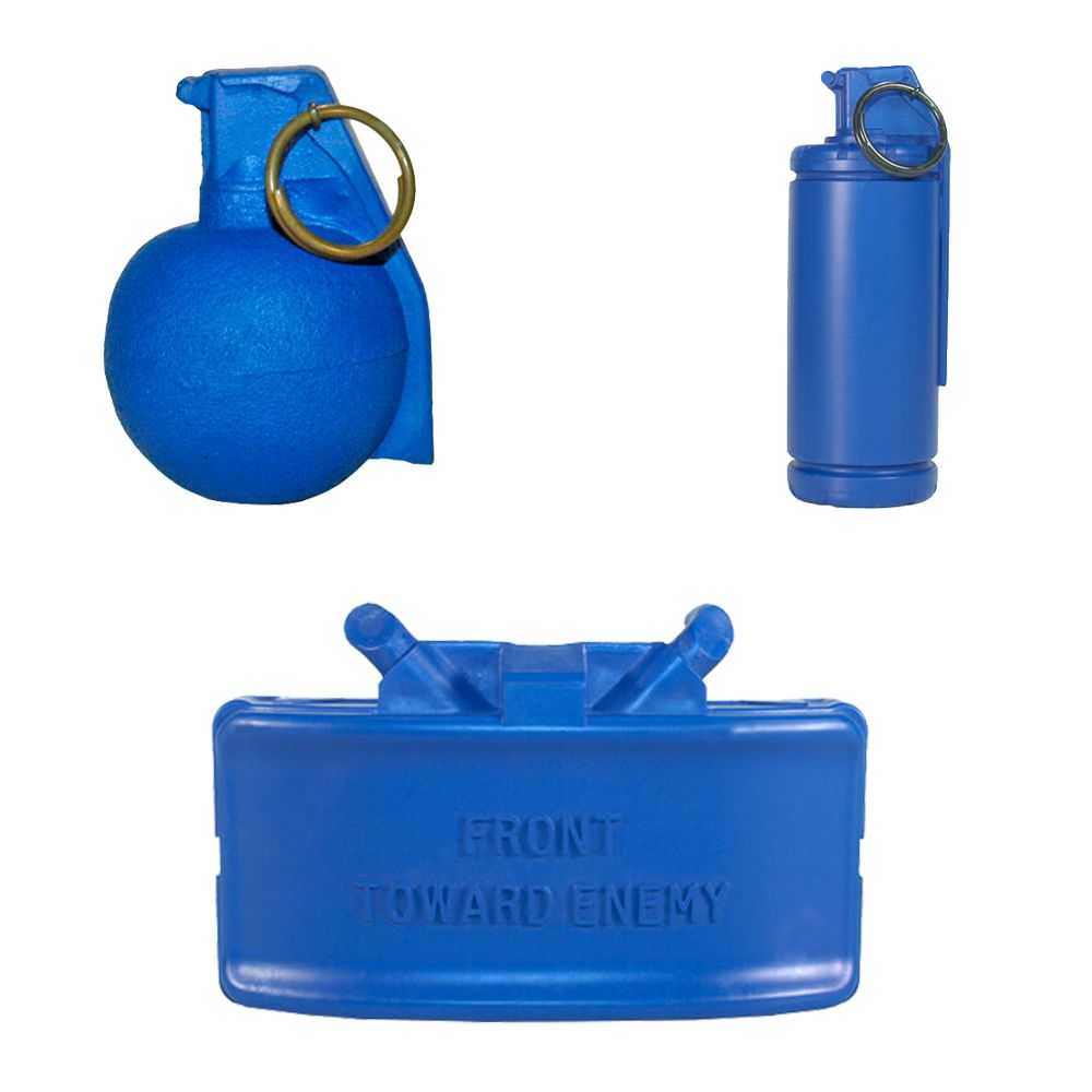 Blue Training Grenades, Mines and Flash Bangs Accessories