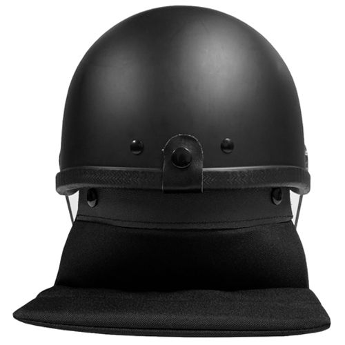 Riot Control Helmet with Steel Grid Face and Head Shield