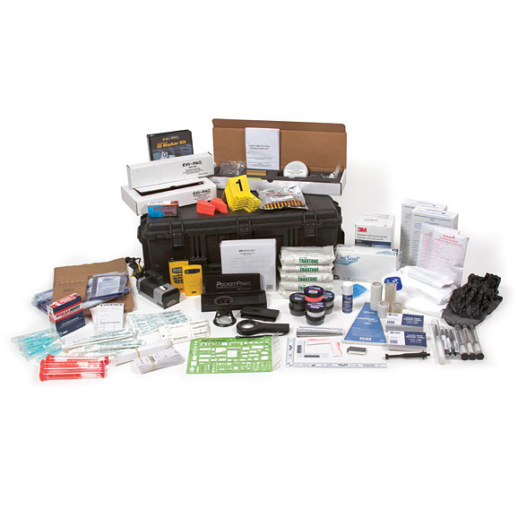 Evidence Collection Training Supply Kit contains wide
